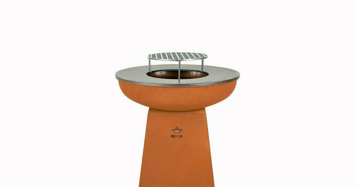 Slots Décoration | White Fire Rooster voor BBQ